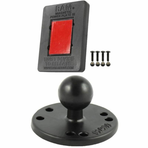 RAM Radar Detector Magnetic Holder - Power Plate III with Round Base ...